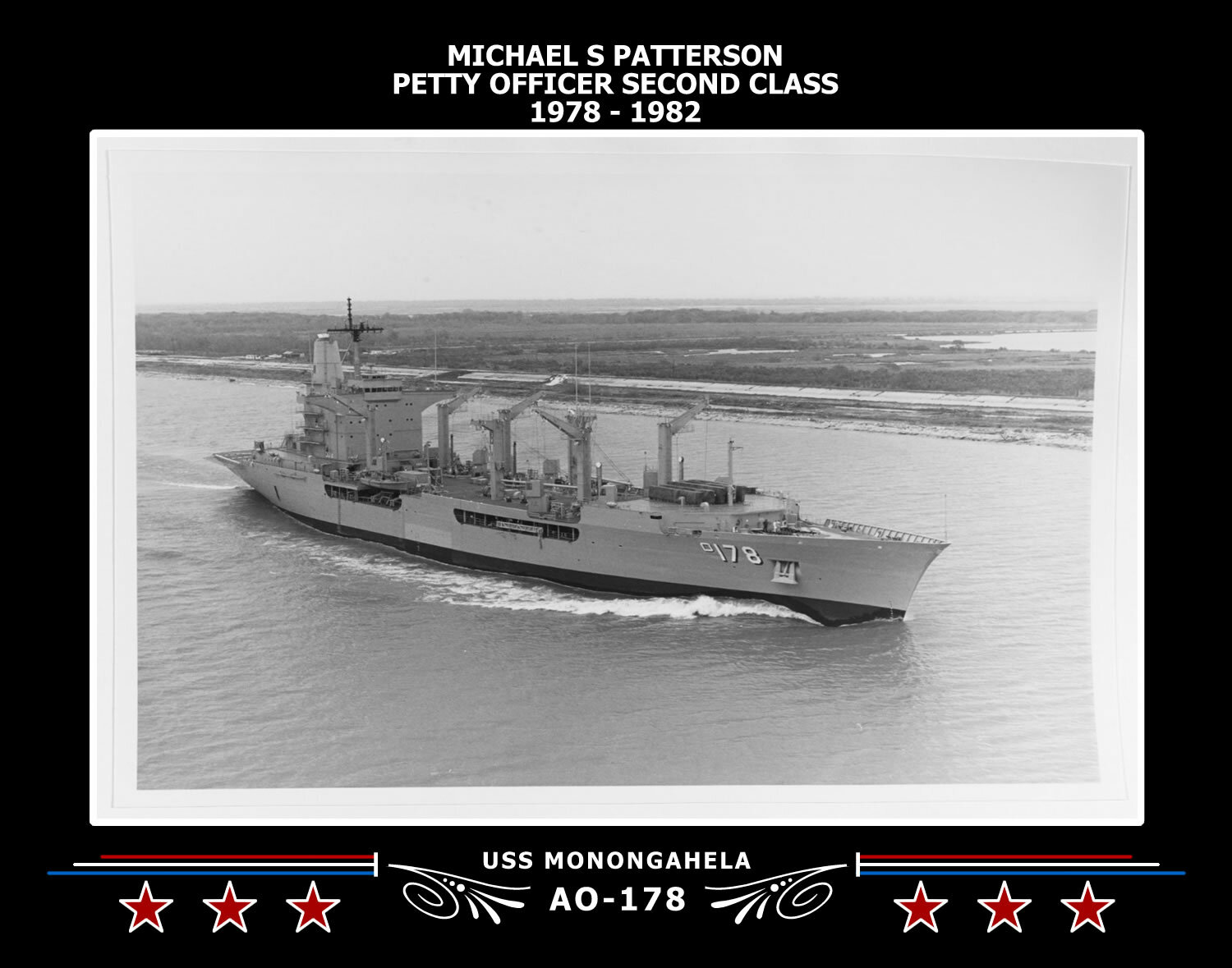 Navy Emporium USS Monongahela AO-178 Canvas Photo Print 150AO178 | eBay