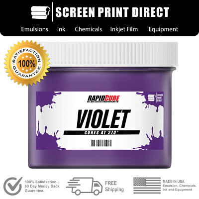 Violet - Screen Printing Plastisol Ink - Low Temp Cure 270F - Quart ...