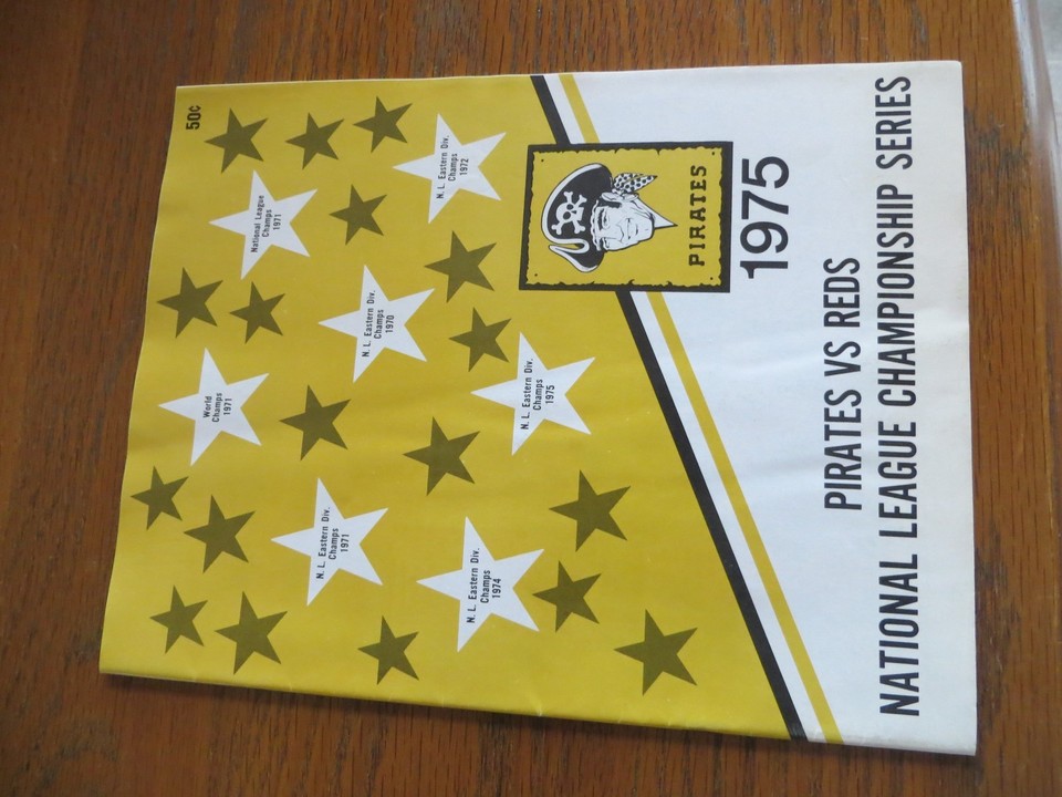 Vintage 1975 Pittsburgh Pirates vs. Cincinnati Reds Championship ...