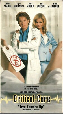 Critical Care VHS 1998 James Spader Kyra Sedgwick Helen Mirren Drama ...