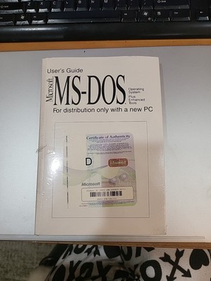 User's Guide Microsoft MS-DOS Full Version with 3.5 disks & COA New ...