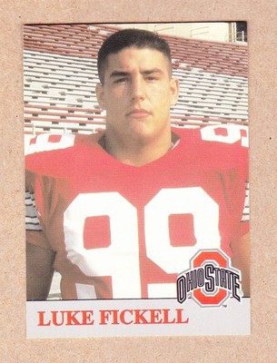 Luke Fickell 1992 Ohio State Buckeyes Rookie card#24 Nrmt Wisconsin ...