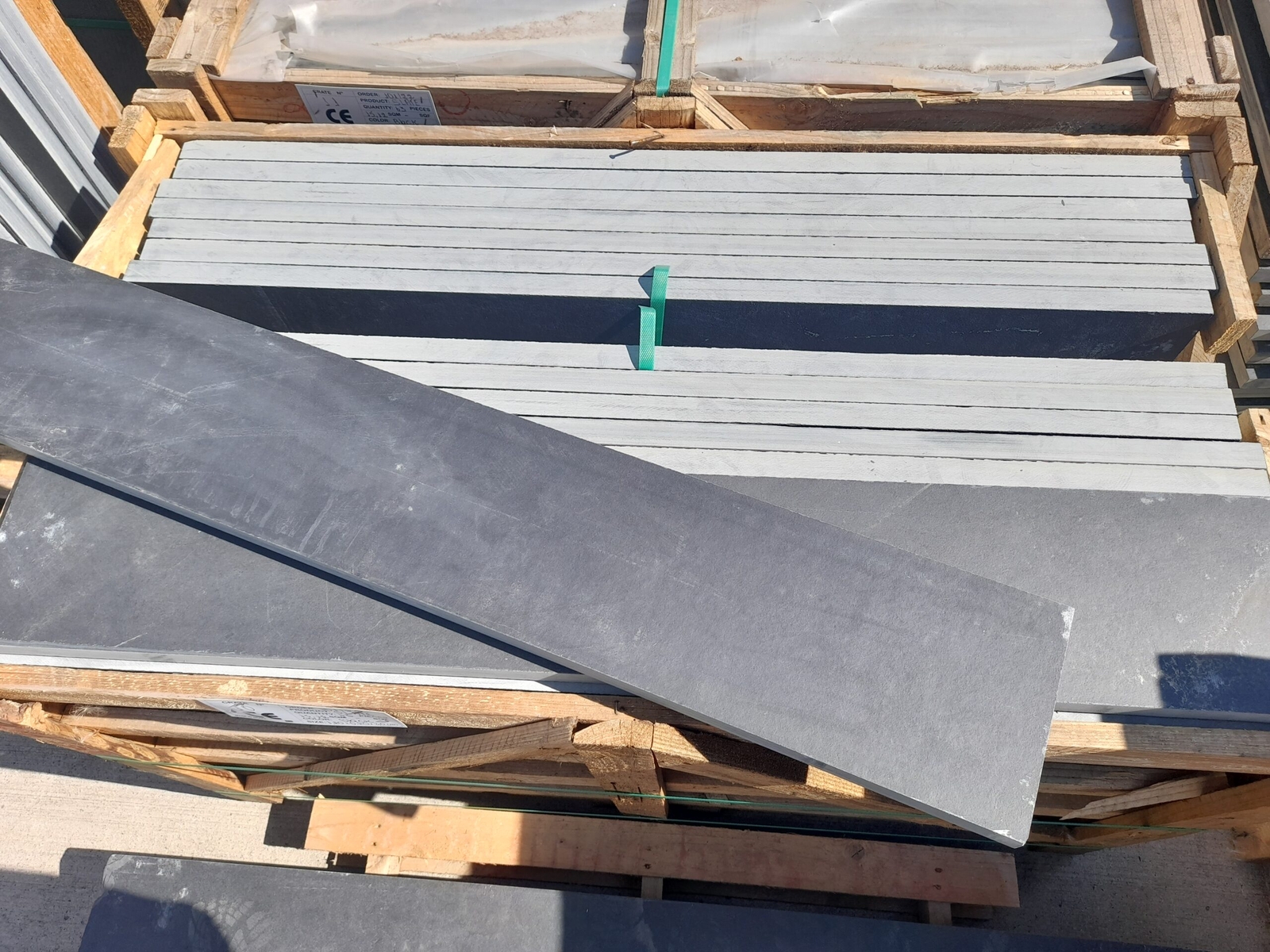 New Brazilian Slate Copings Sills Shelves Steps Flooring 1200 x 200mm ...