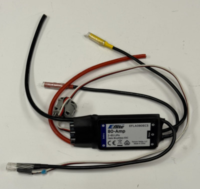E-flite Eflite ESC 80 Amp 80A Opto RC Airplane Speed Control EFLA080EC5 ...