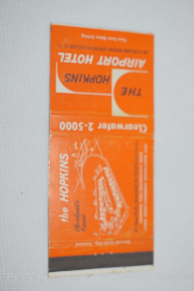 The Hopkins Airport Hotel Cleveland Ohio 30 Strike Matchbook Cover | eBay