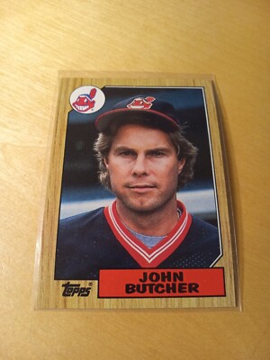 1987 Topps #107 JOHN BUTCHER Cleveland Indians Baseball Card, Pitcher ...