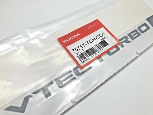 GENUINE STYLE CIVIC TYPE R FK8 2017-2021 VTEC TURBO WINDOW STICKER ...