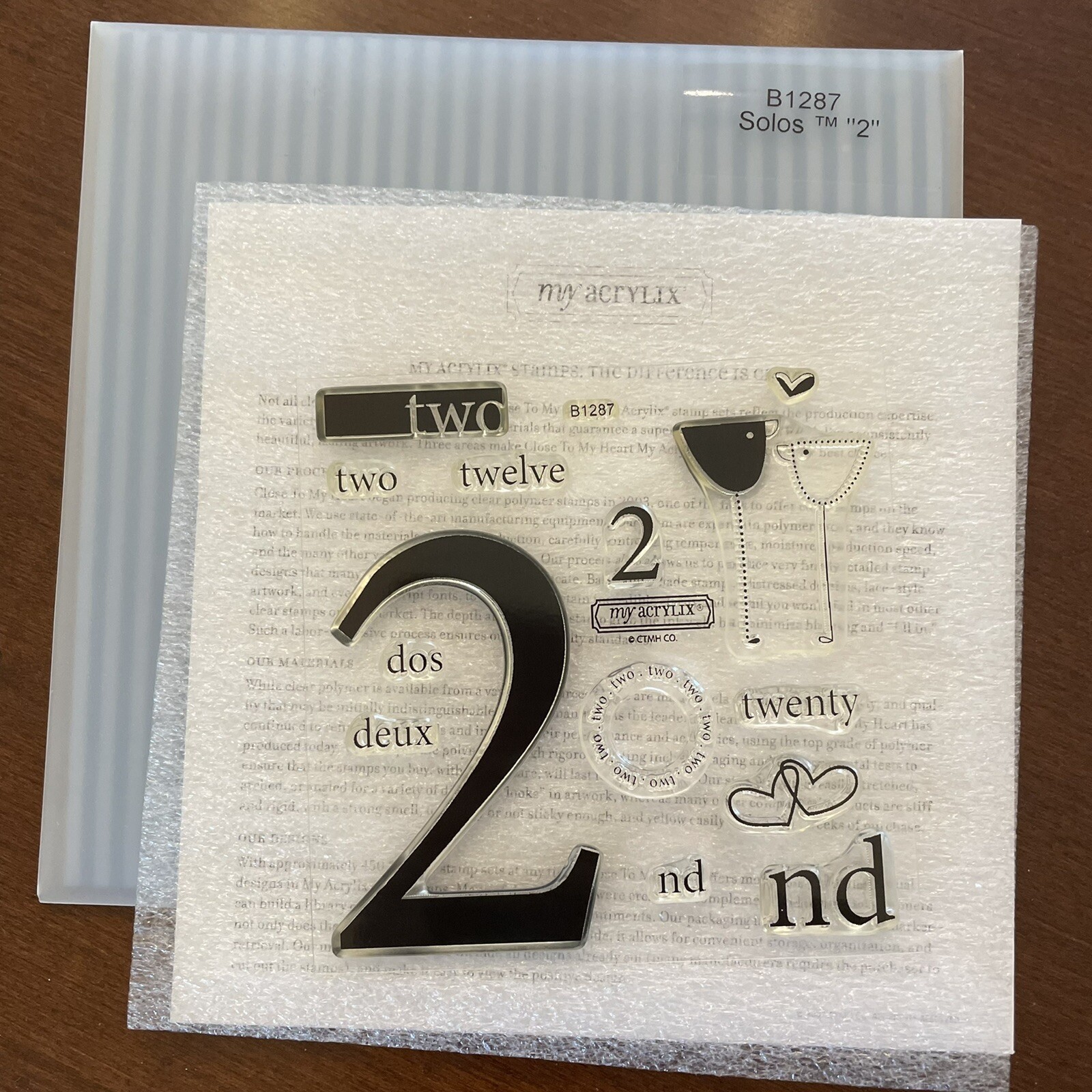 Close To My Heart CTMH B1287 SOLOS “2”, bird, two, twelve, dos, deuce ...