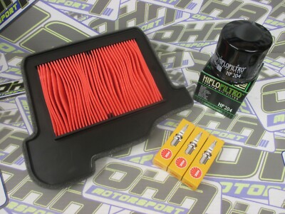 Oil Filter, Air Filter & Spark Plugs Service Kit for Yamaha MT09 MT-09 ...