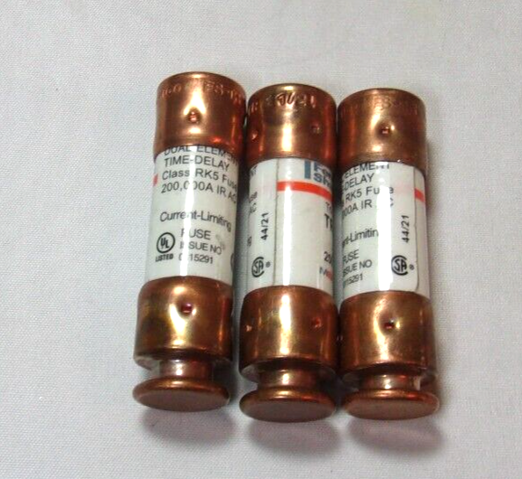 (3 Pcs) MERSEN FERRAZ SHAWMUT TR20R 20 AMP 250 Vol-tri-onic RK5 Fuse ...