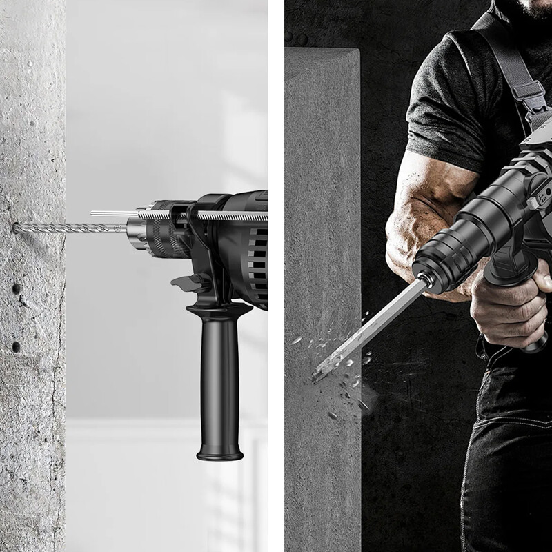 17pcs Rotary Hammer Drill Bit Chisels SDS Plus Rotary Hammer Bit and ...