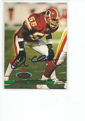 ANDRE COLLINS Autographed Signed 1993 Stadium Club card Washington ...