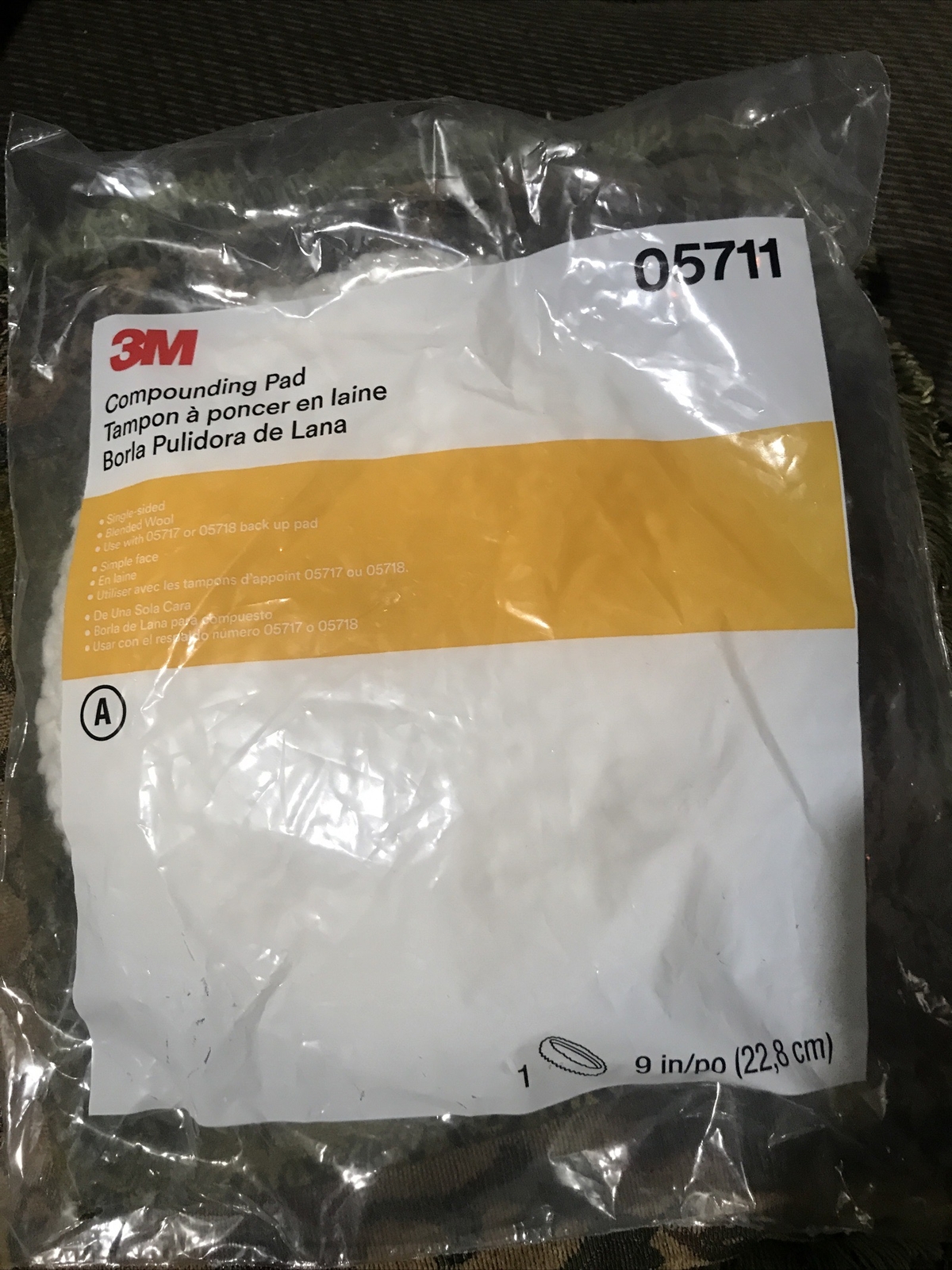 3M 5711 Wool Blend Compounding Pad Single Sided 05711 for sale online ...
