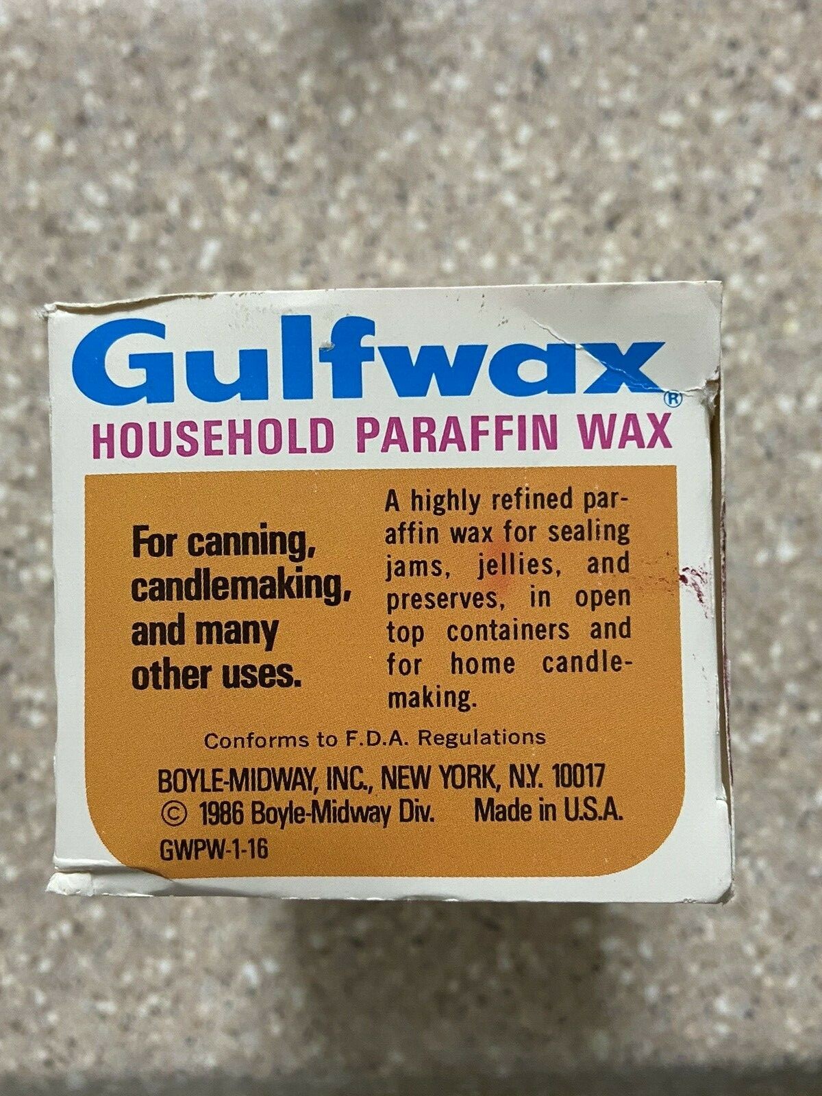 Royal Oak Gulf Wax Household Paraffin Wax - 16 oz for sale online | eBay