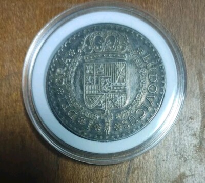 1724 Ludovicus 1 F 8 Hispaniarum Rex Medal Ascension of Louis I Medal ...