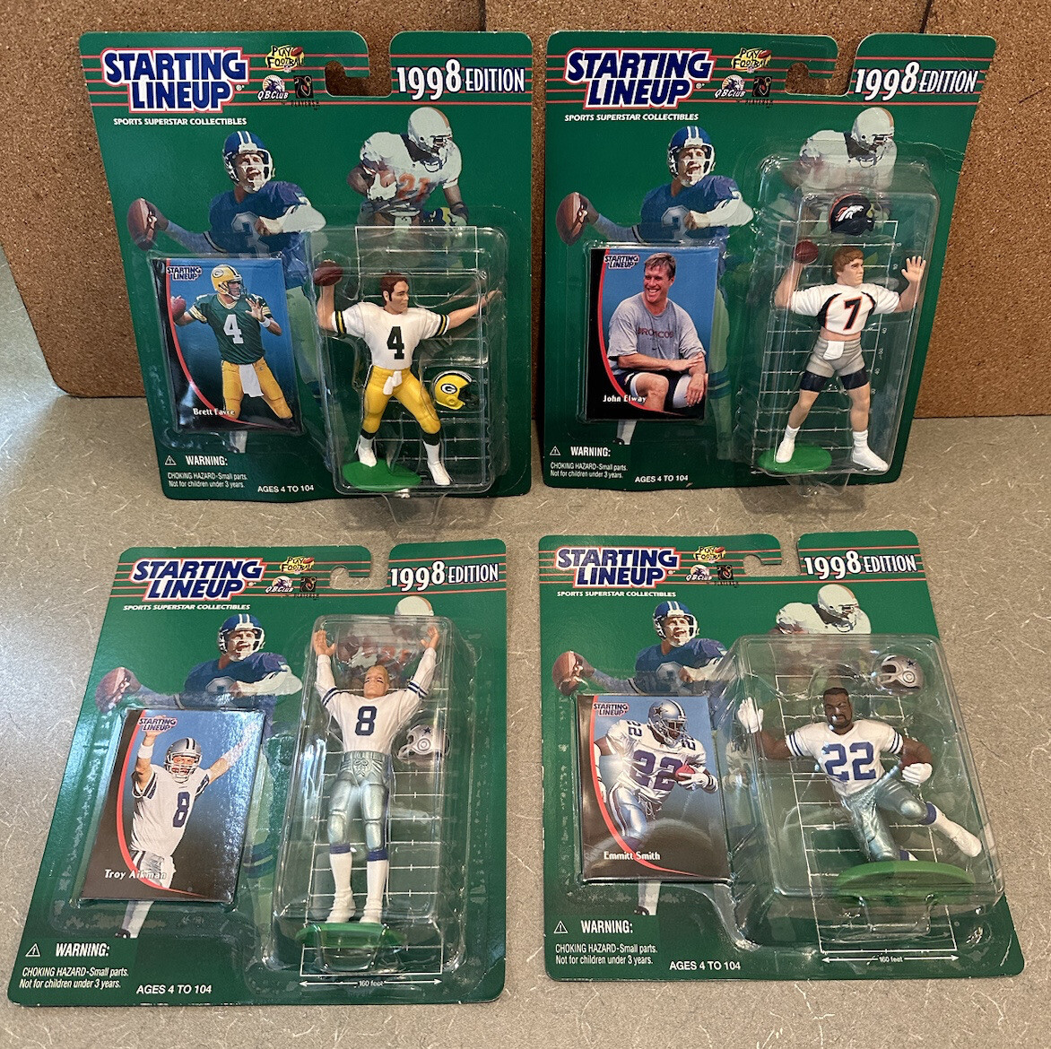 Lot of 4-1998 NFL Starting Lineup Figures-New In Package | eBay