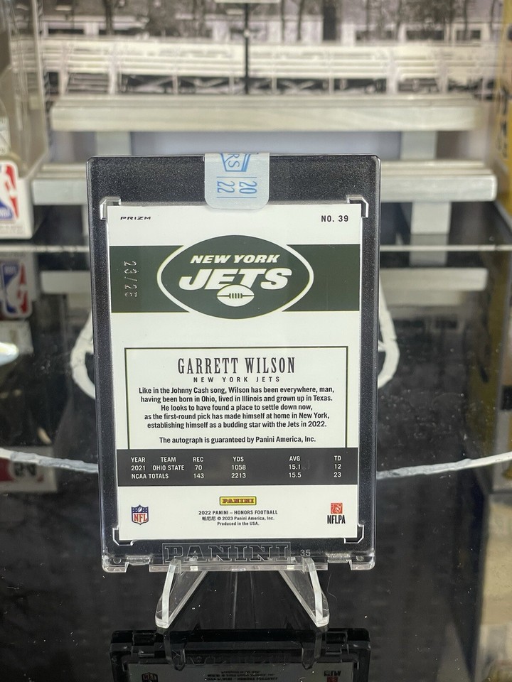 GARRETT WILSON 2022 PANINI HONORS ROOKIE AUTOGRAPH /25 | eBay