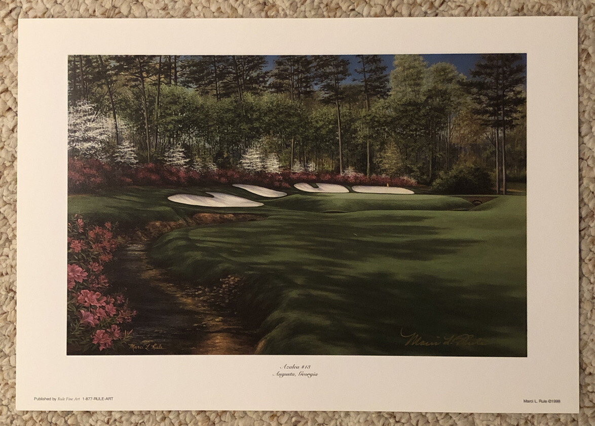 MARCI RULE-13th @ AUGUSTA Golf Club PGA Tour*THE MASTERS*Image Size 12. ...