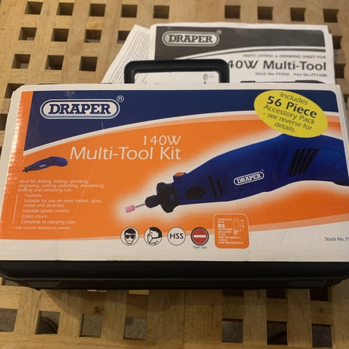 Draper 140W Multi-Tool with Accessories in Case | eBay UK