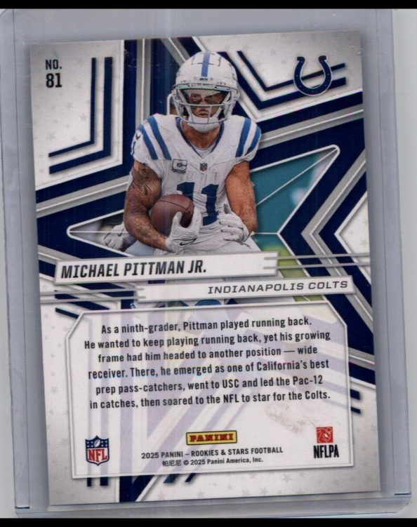 2024 Panini Rookies & Stars - Michael Pittman Jr. #41 Orange 237/249 | eBay