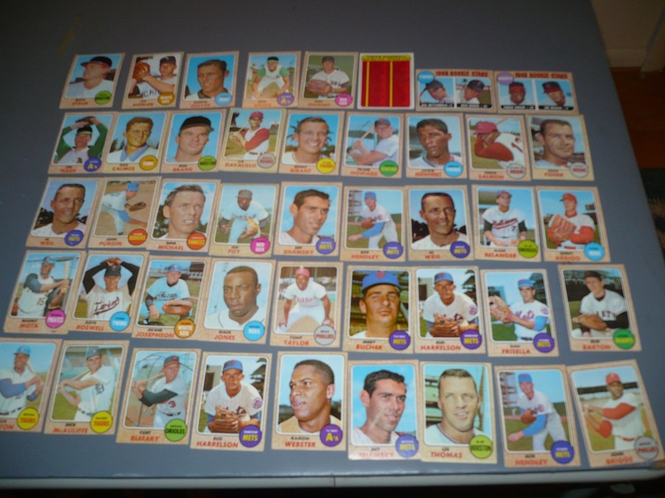 1968 Topps Vintage Baseball Partial Set (153 ct.) AARON/KILEBREW/YAZ ...