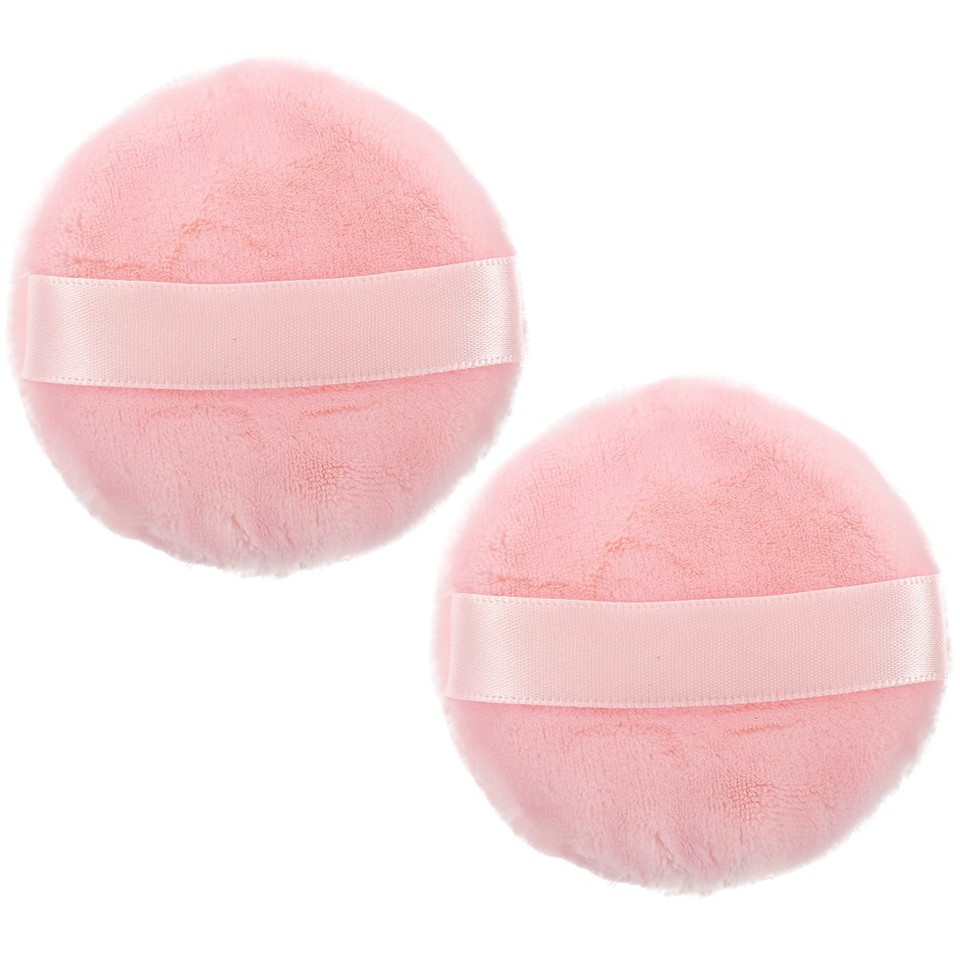 2 Pcs Super Soft Powder Puff Facial Foundation Make-up Tool Sponge ...
