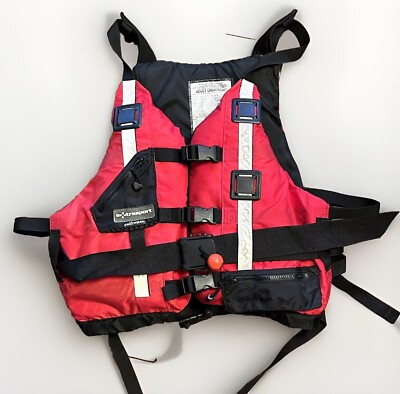 Extrasport Swiftwater Red Black Rescue Life Jacket Vest Adult V PFD ...