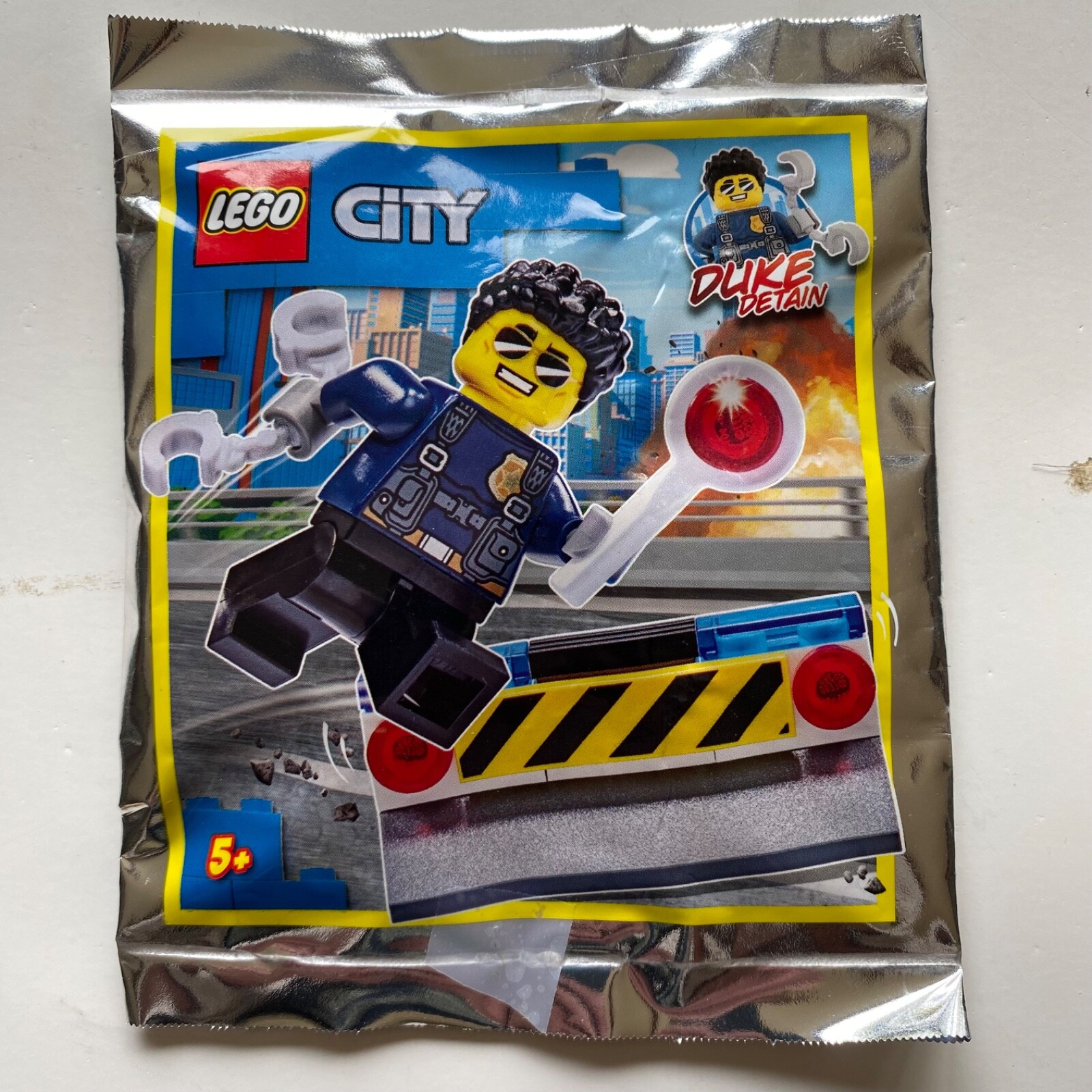 LEGO City Duke Detain Police Handcuffs Foil Pack Set 952011 Minifigure ...