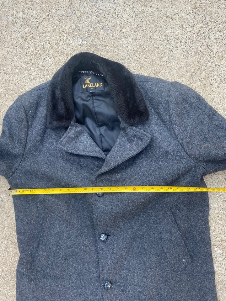 Vintage 50s 60s Lakeland Clicker Car Club Hot Rod Over Trench Wool Coat ...