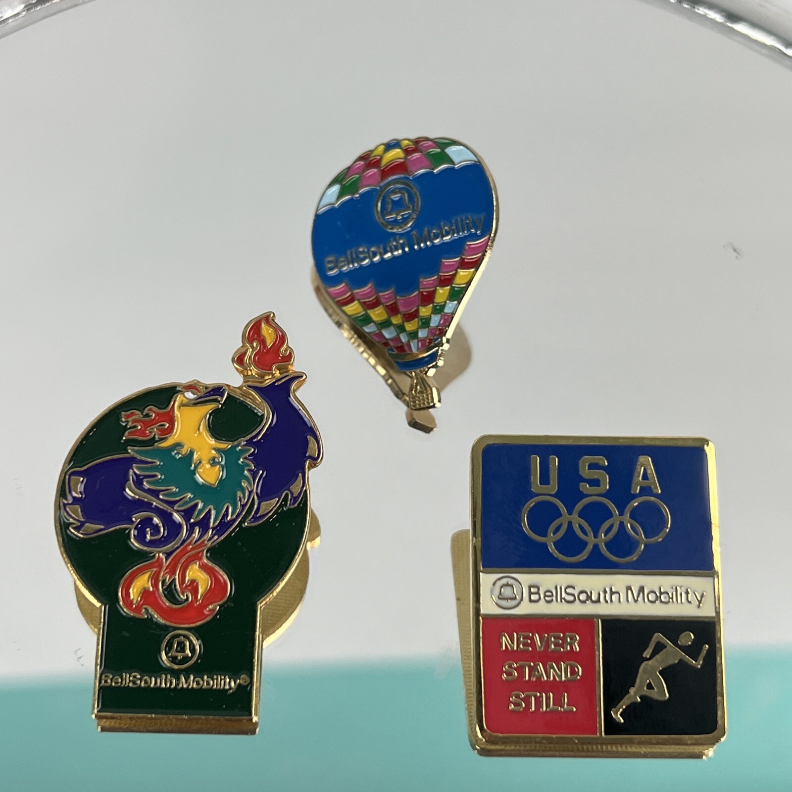 VTG LOT OF 3 1996 Atlanta Summer Olympic Games Lapel Pins BELL SOUTH ...