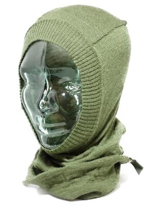 British Army Surplus Olive Green Wool Balaclava Headover G1 | eBay UK
