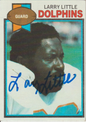 Larry Little authentic signed autographed trading card COA | eBay