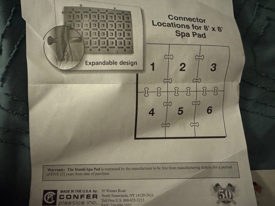 Confer Handi-Spa pads for Hot Tub SET of 6 GRAY | eBay