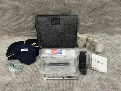 British Airways BA Liberty First Class Mens Amenity Kit Black Pattern ...
