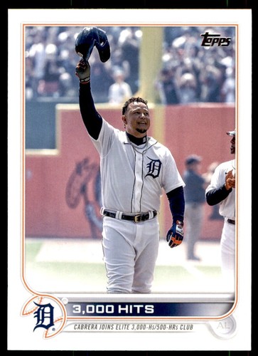 2022 TOPPS UPDATE #US183 3,000 HITS DETROIT TIGERS | eBay