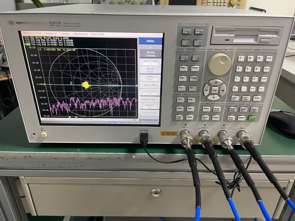 Agilent E5071B ENA RF Network Analyzer 300 kHz – 8.5 GHz , w/ opt. 015 ...