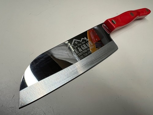 CUTCO RED 2166 SANTOKU CHEF KNIFE USA *VERY NICE CONDITION* #2 | eBay