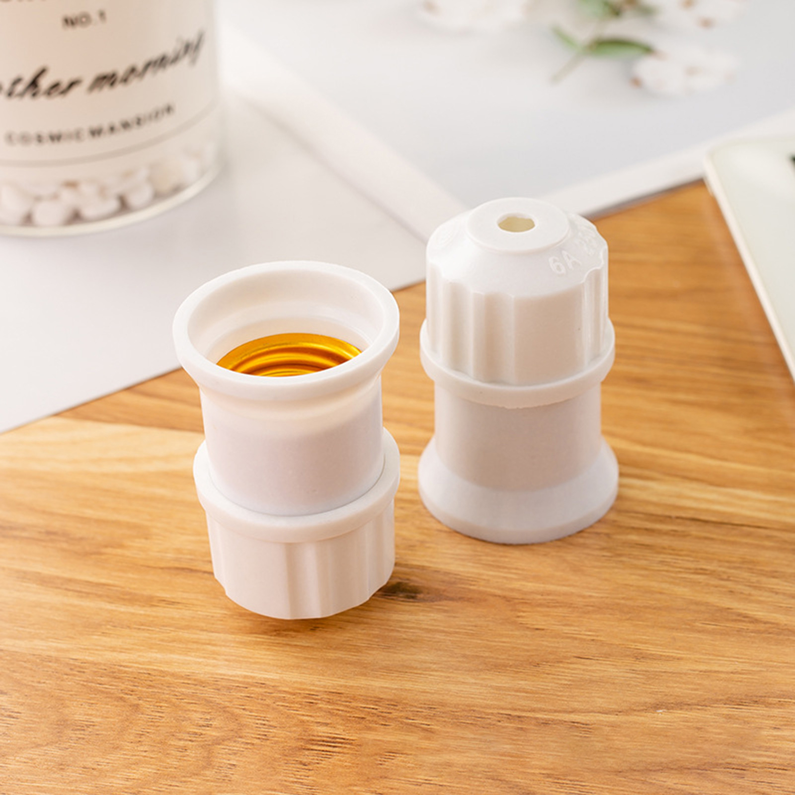 2pcs E27 Lamp Holders Compact Size Multipurpose E27 Screw Light Bulb ...