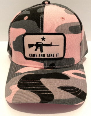 COME AND TAKE IT Quality Pink Camo Ball Cap Hat - NRA 2A - 2nd Amendment - MAGA | eBay