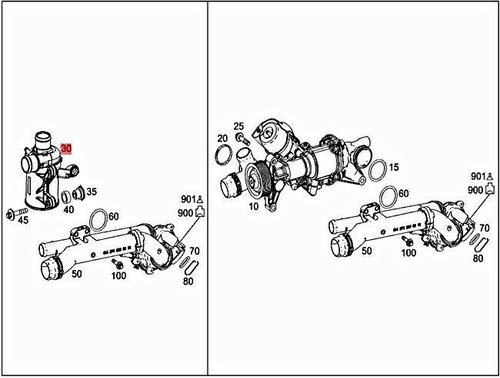 Genuine MERCEDES Coolant pump 2742000207 | eBay