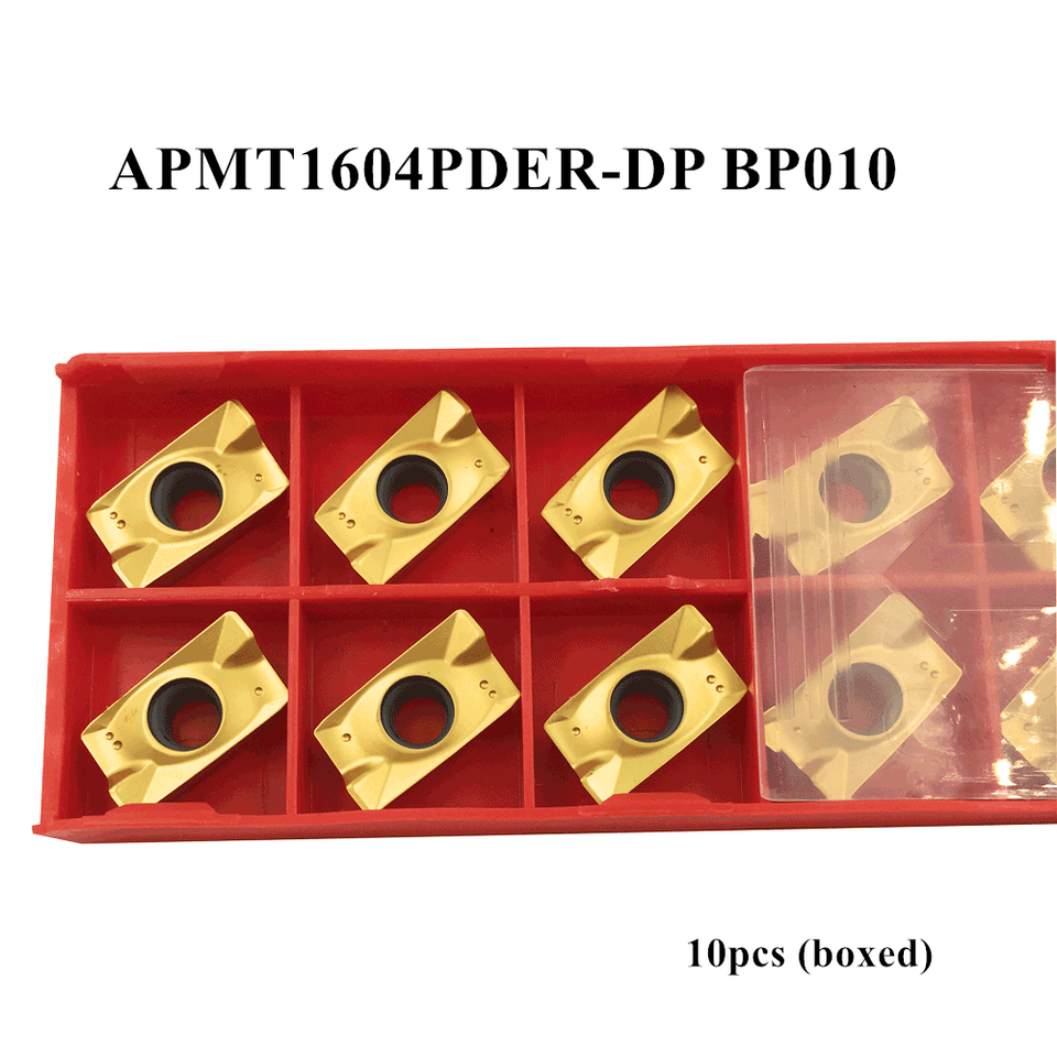 30PCS APMT1604PDER-DP Carbide Milling Inserts For 90deg End Mill Holder ...