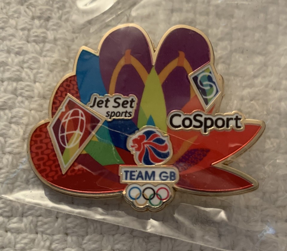 TEAM GREAT BRITAIN WINTER OLYMPICS PIN COSPORT JETSET UNITED KINGDOM ...