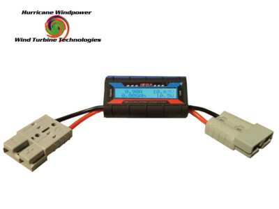 150 AMP Watt Meter w/ Heavy 12 AWG Wire Anderson Plugs Inline DC for ...