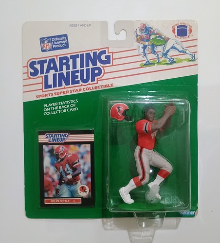 1989 Kenner John Settle Atlanta Falcons Starting Lineup NFL Football ...