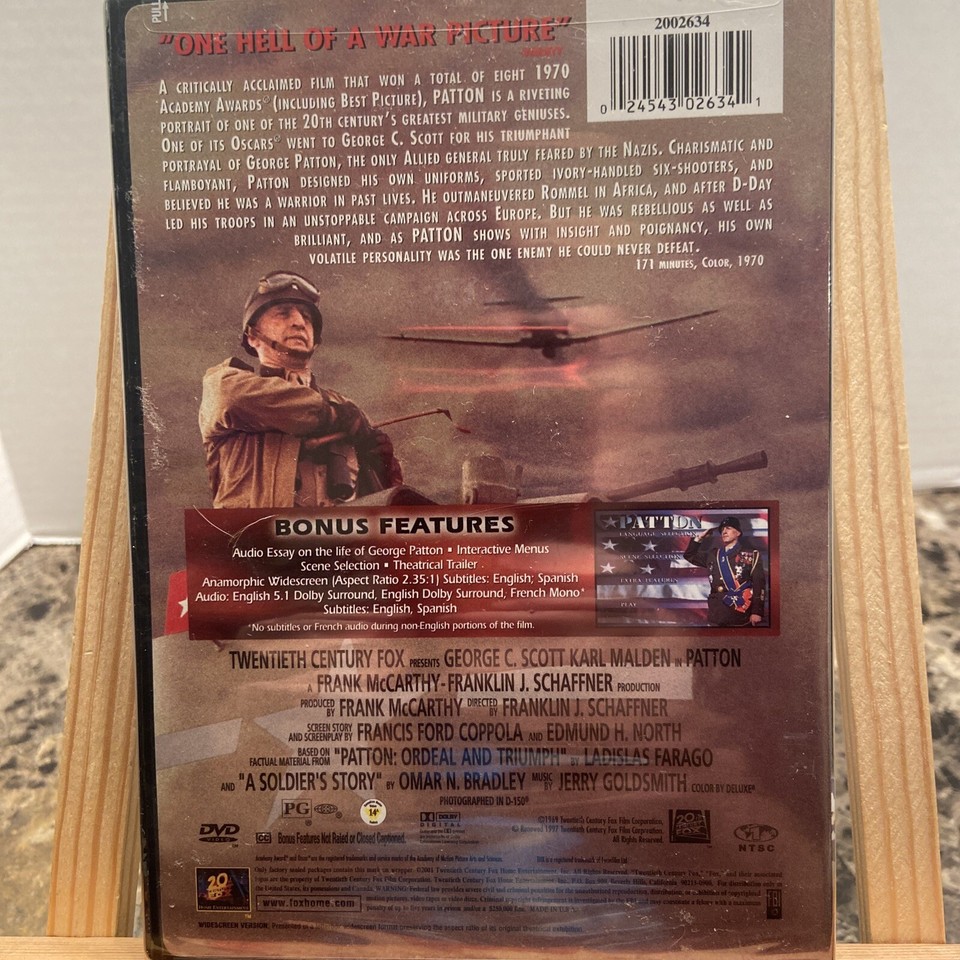 PATTON DVD GEORGE C SCOTT KARL MALDEN FOX WAR CLASSICS BRAND NEW ...
