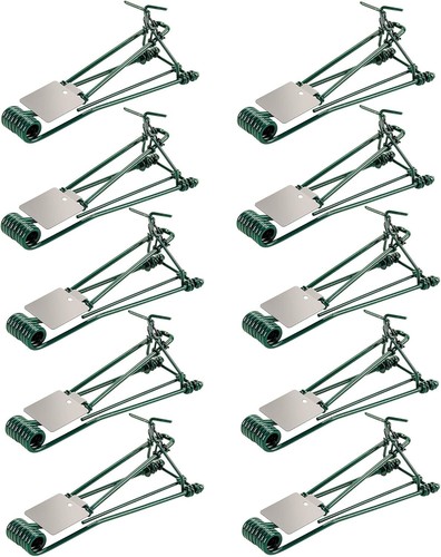 10 Pack Gopher Traps - Reusable Metal Gopher Trap, Easy Set Weather ...