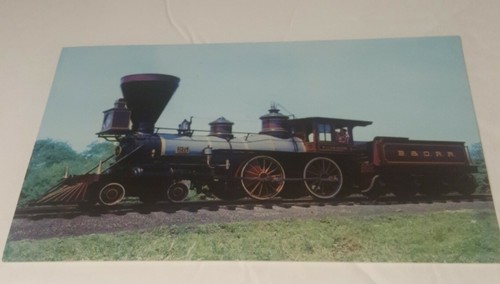 Vintage railroad postcard B & O RR William Mason 1856 locomotive engine ...