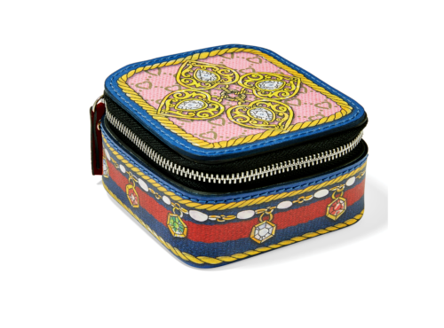 NWTag Brighton Fashionista JEWEL Small Leather Square Travel Jewelry ...