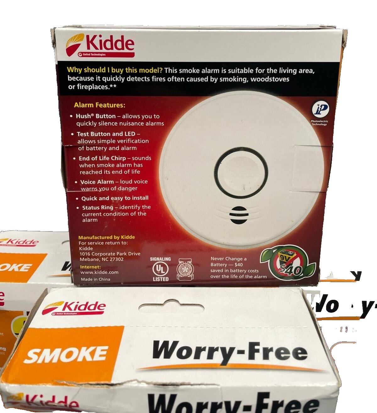 4 x Kidde Worry Free Smoke Detector Alarm M# P4010ACS FREE SHIPPING | eBay