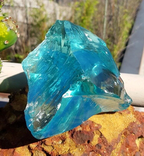 OCEAN GREEN SLAG GLASS ROCK 105 X 103 X 92 MM 910 G | eBay Australia